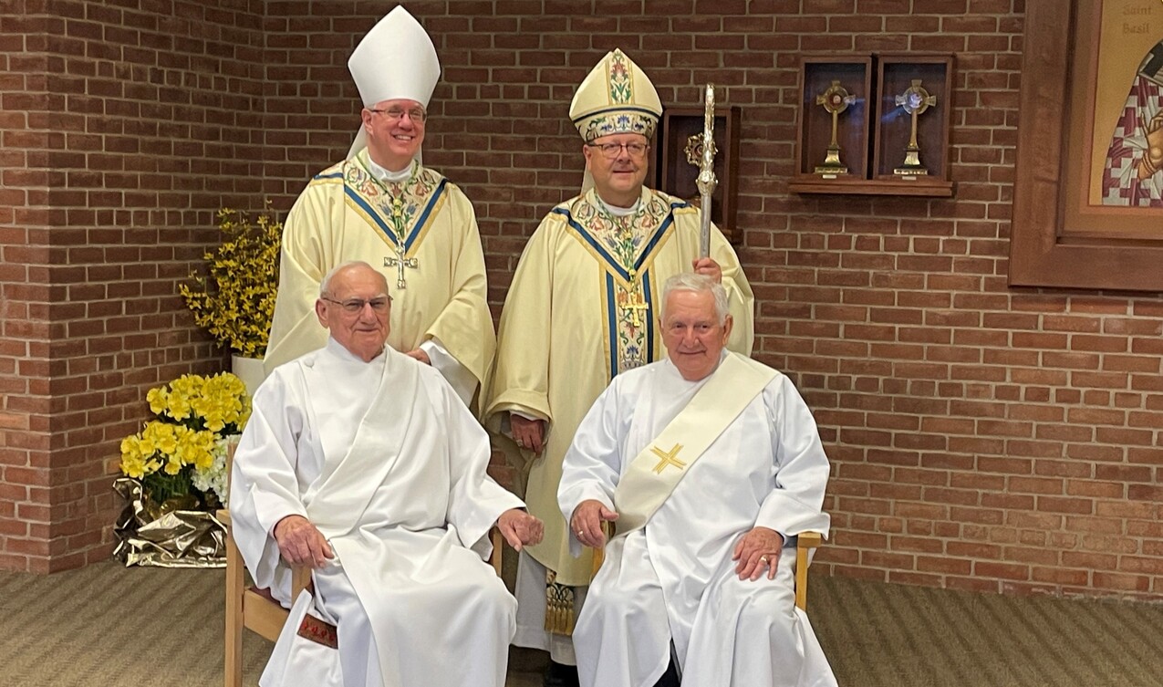 Liturgy, reception celebrate deacons’ years of service to diocese
