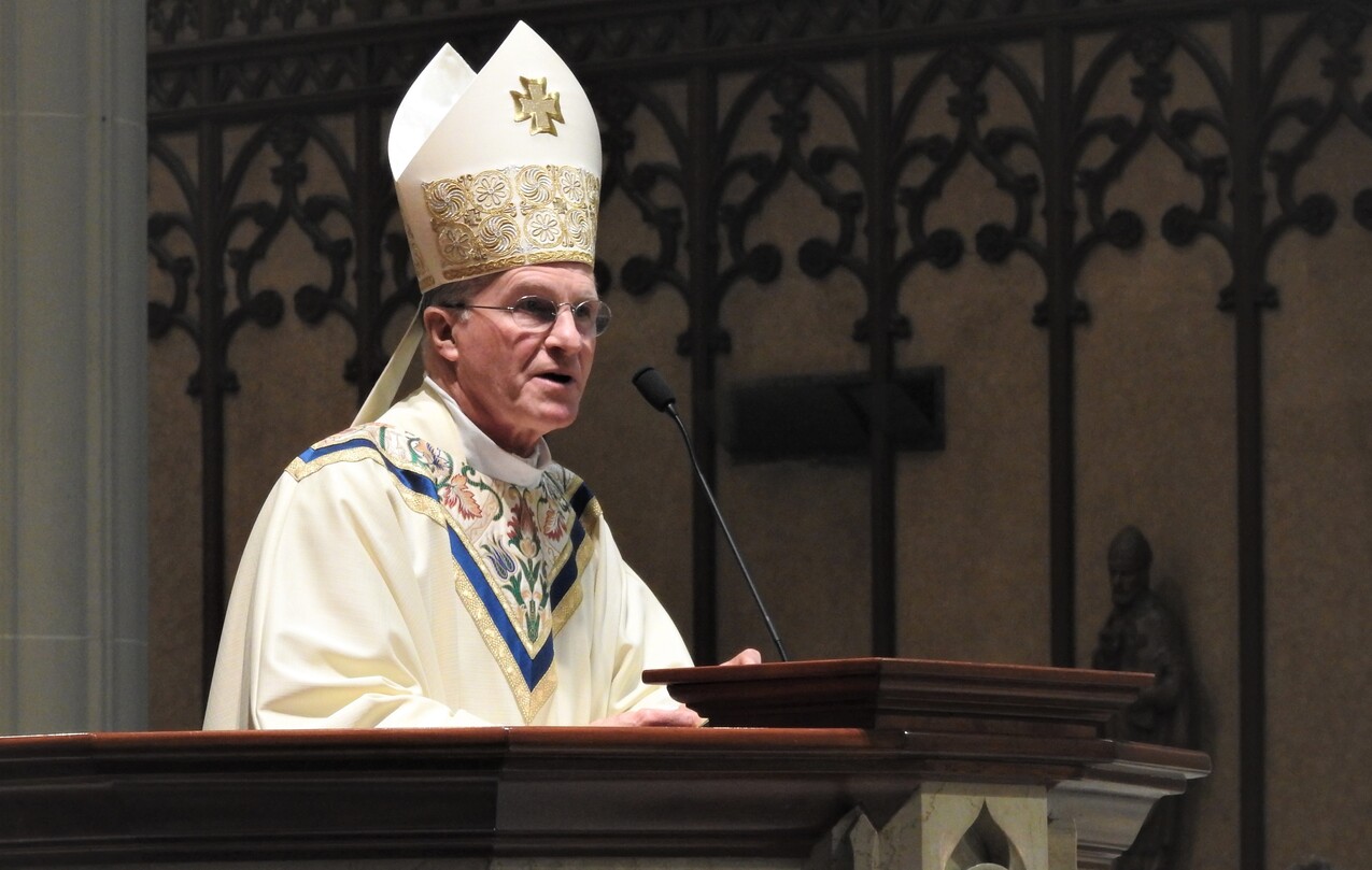 Archbishop Broglio comes ‘home’ to celebrate with young adults of diocese