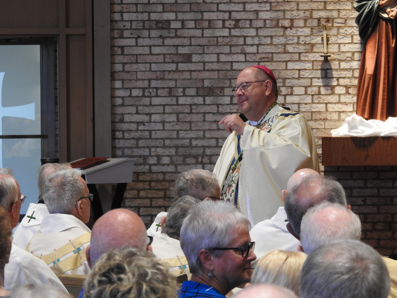 Mass, lunch mark significant ordination anniversaries for diocesan priests