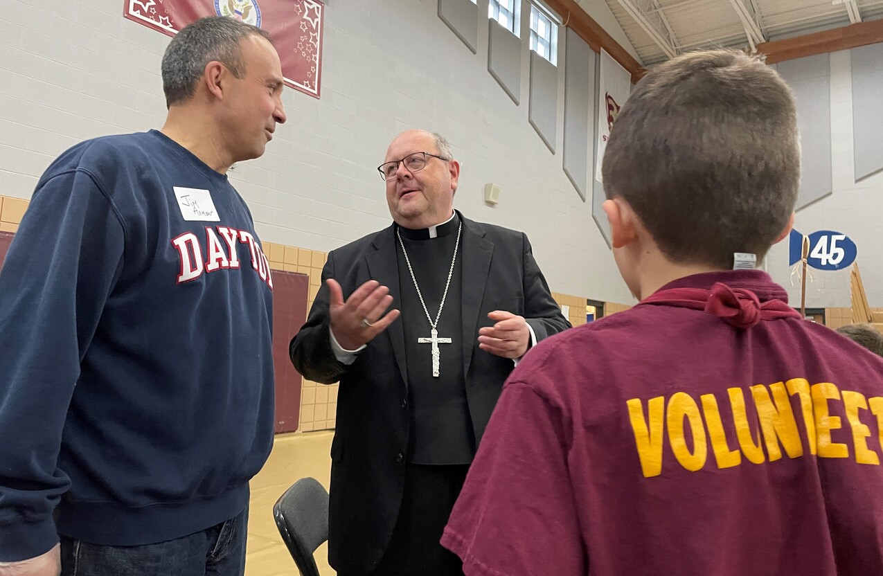 St. Raphael Parish hosts bishop for fish fry, Stations of the Cross