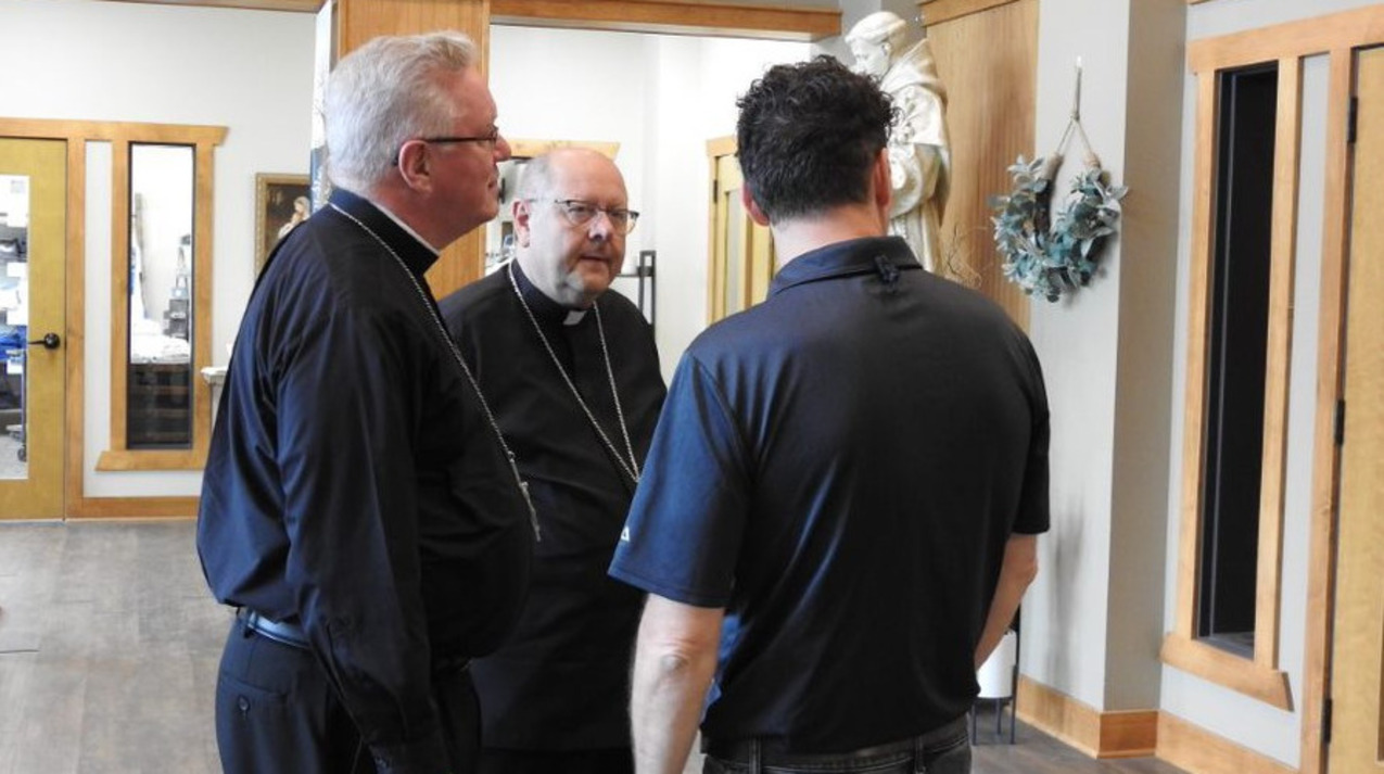 Bishop Malesic, Bishop Woost celebrate Mass during Camp Damascus visit