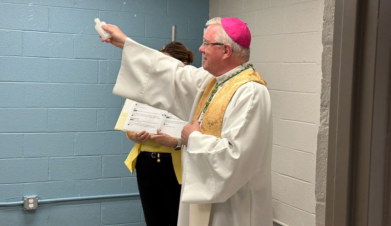 Newly renovated Joseph’s Home is blessed by Bishop Woost