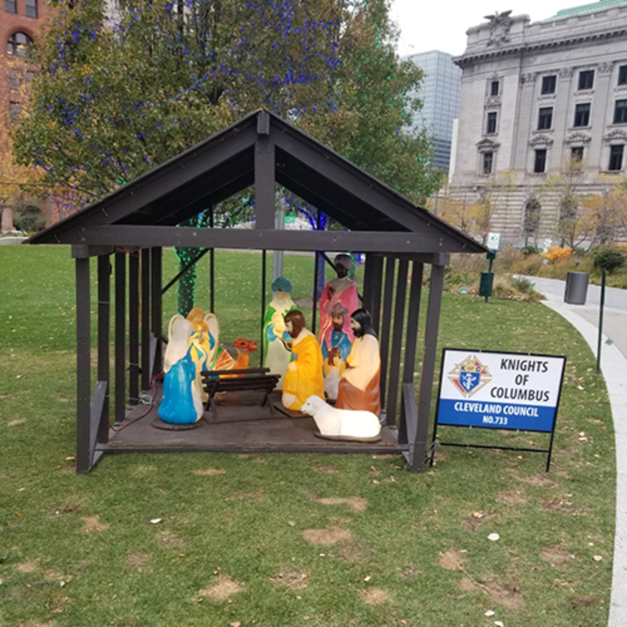 Nativity scene showcased again at Public Square