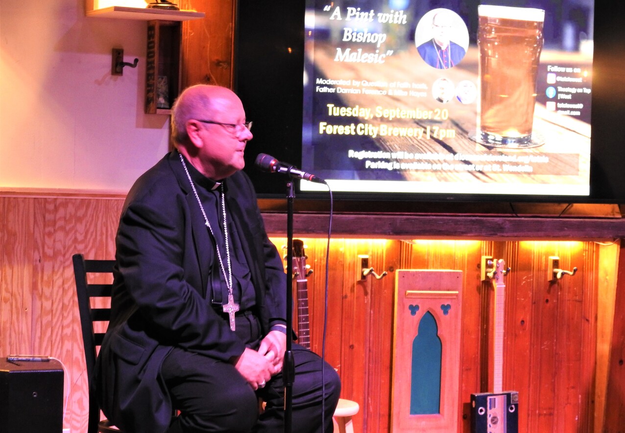 ‘A Pint with Bishop Malesic’ program renews Theology on Tap