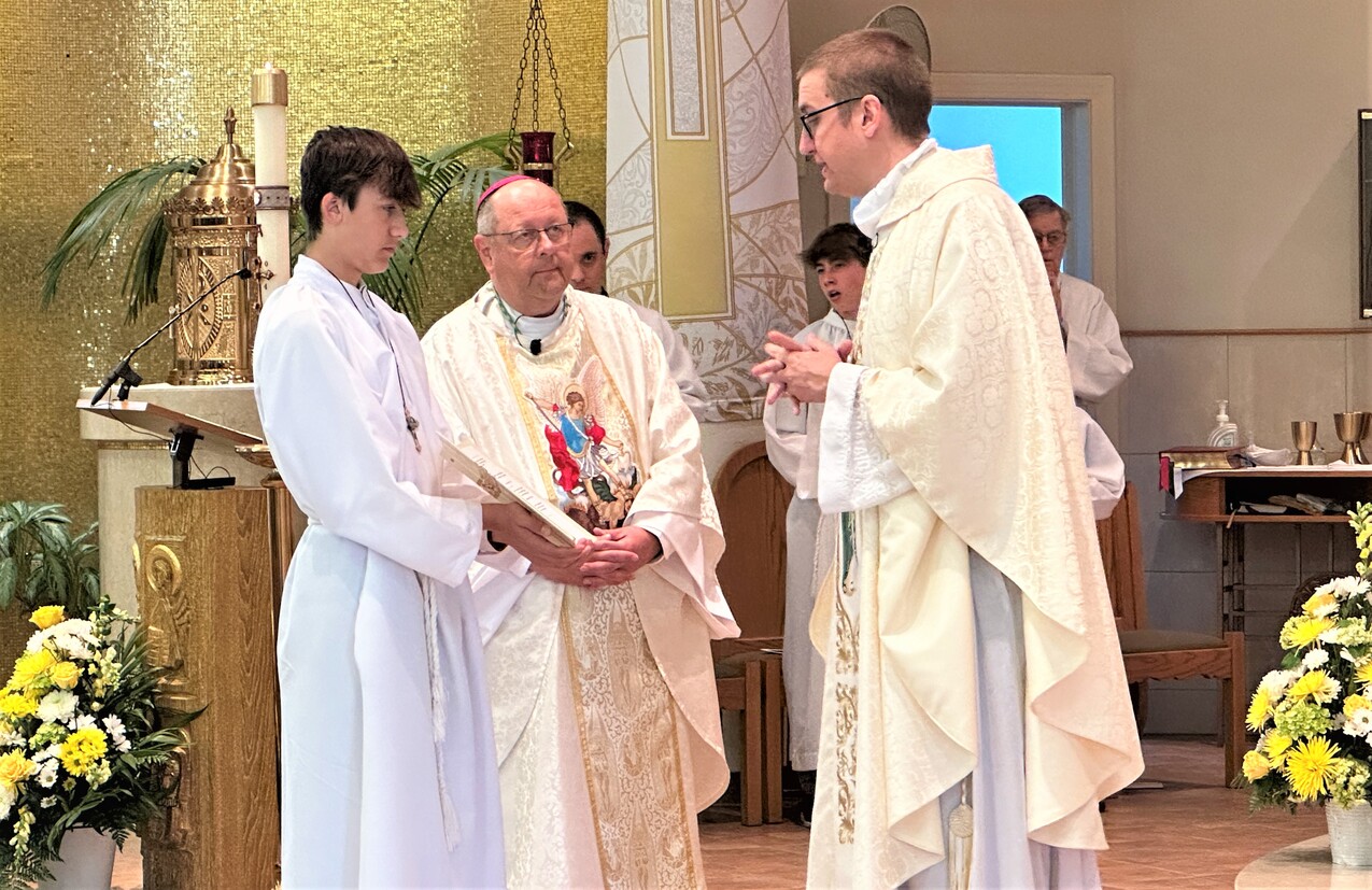 Father Matt Jordan installed as pastor of St. Michael Parish, Independence