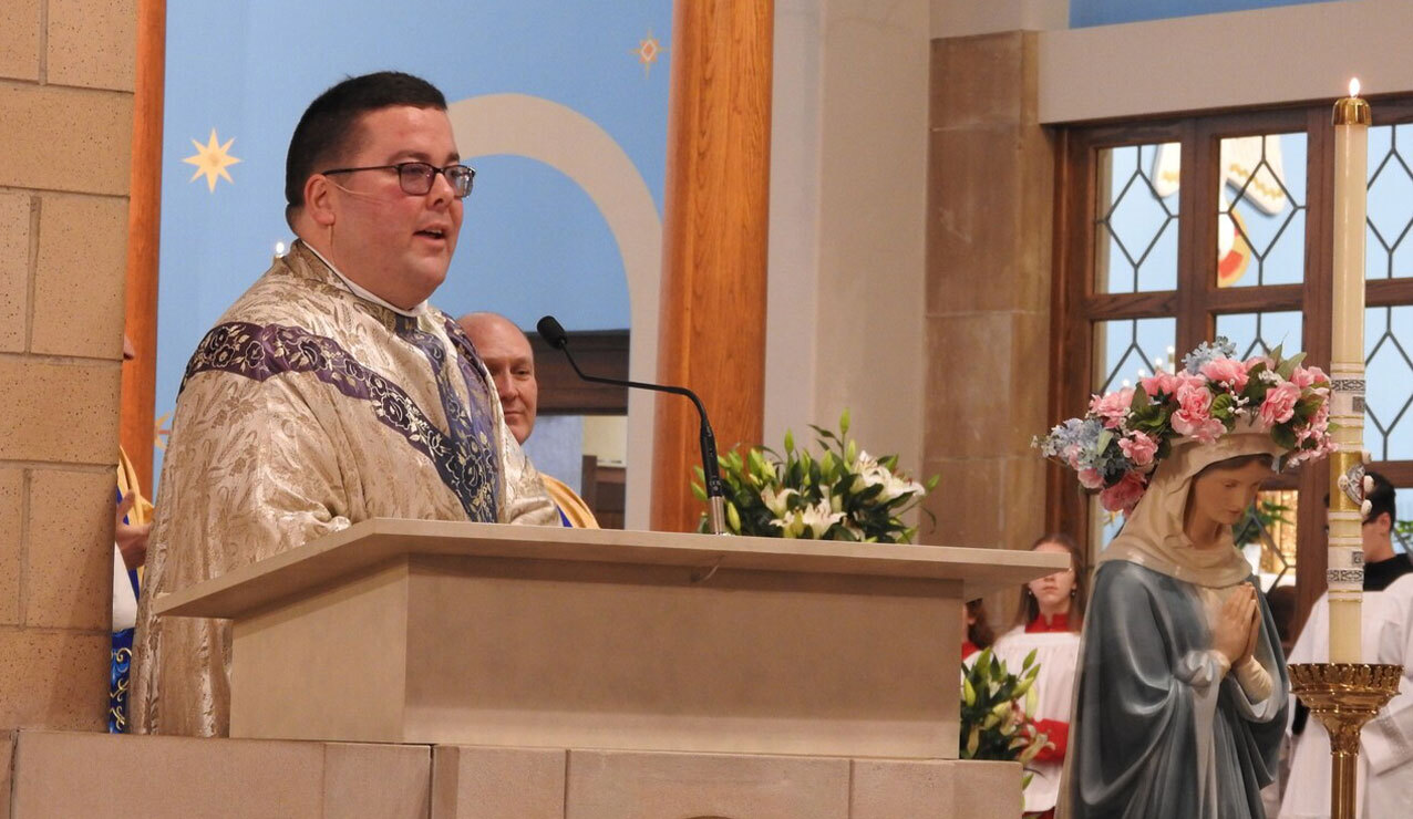Our Lady of Angels’ new pastor is installed on Mother’s Day