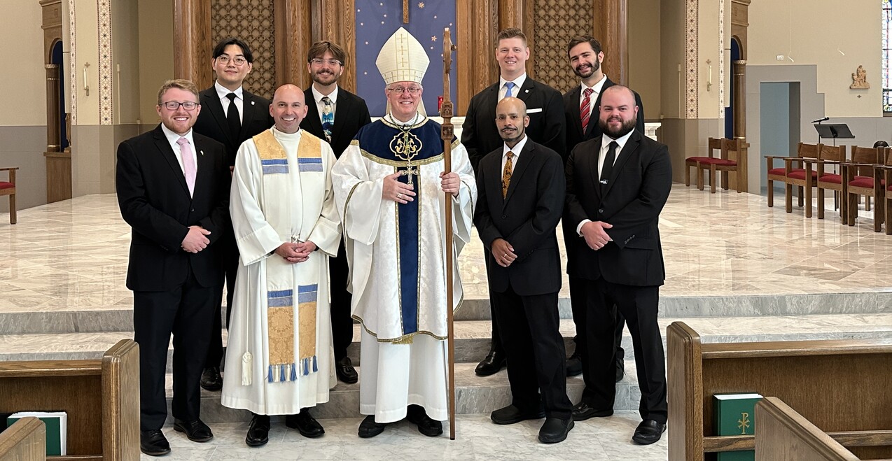 Seven seminarians are admitted to candidacy for holy orders