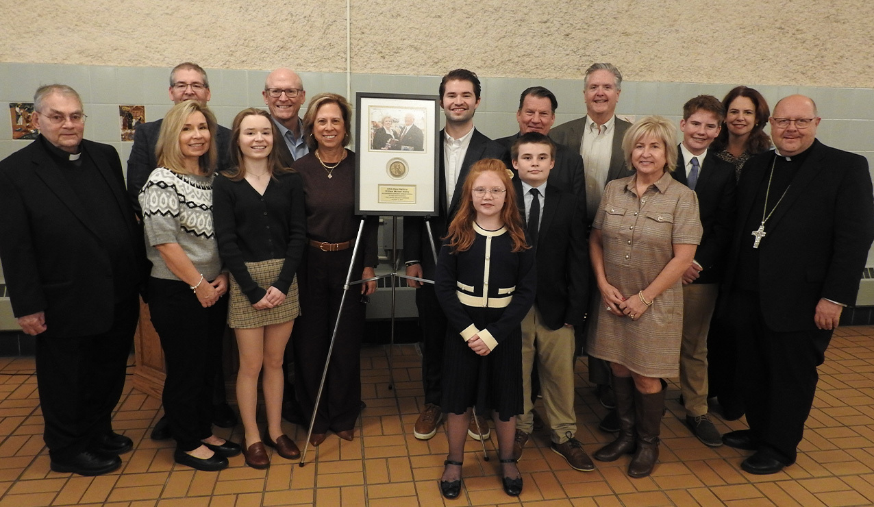 Archbishop Hoban Award presented to Adele, Bill Malley at Deo Gratias event