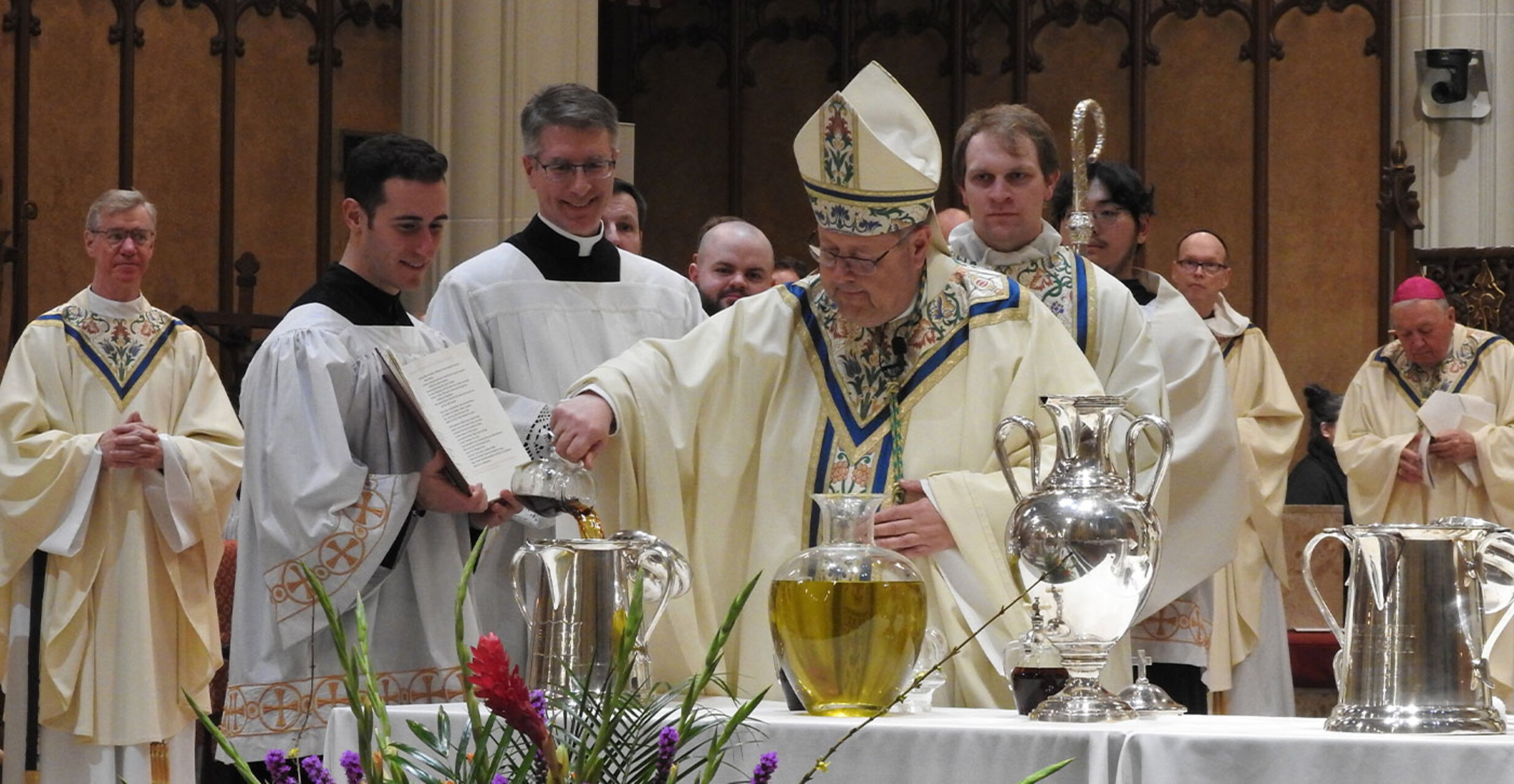Priesthood celebrated, sacred oils blessed at annual Chrism Mass