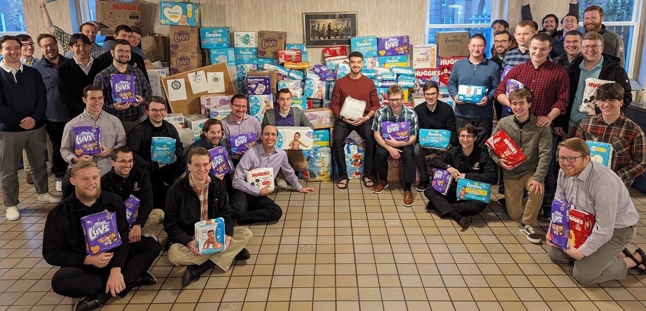 Seminary community’s inaugural Diaper Drive is big success