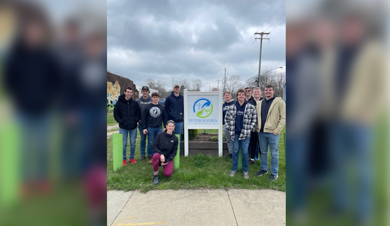 Newman Catholic Campus Ministry students participate in service projects