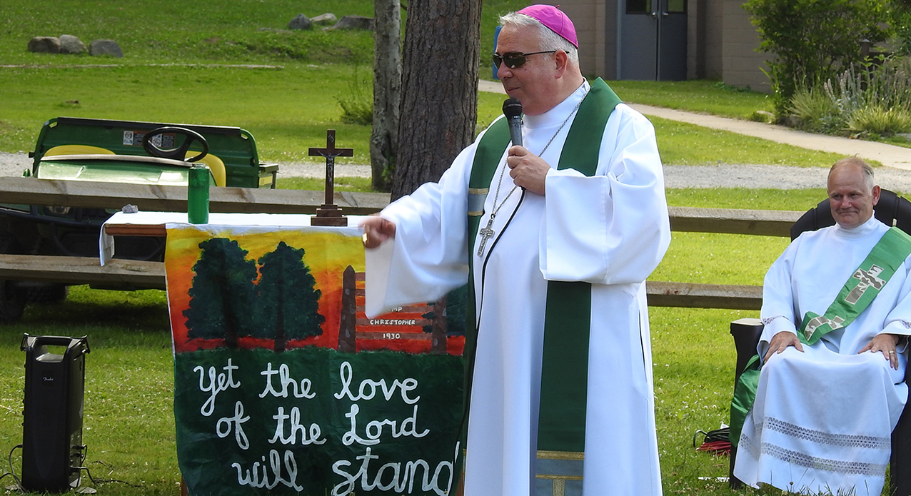 Outdoor ‘cathedral’ is setting for Camp Christopher Mass